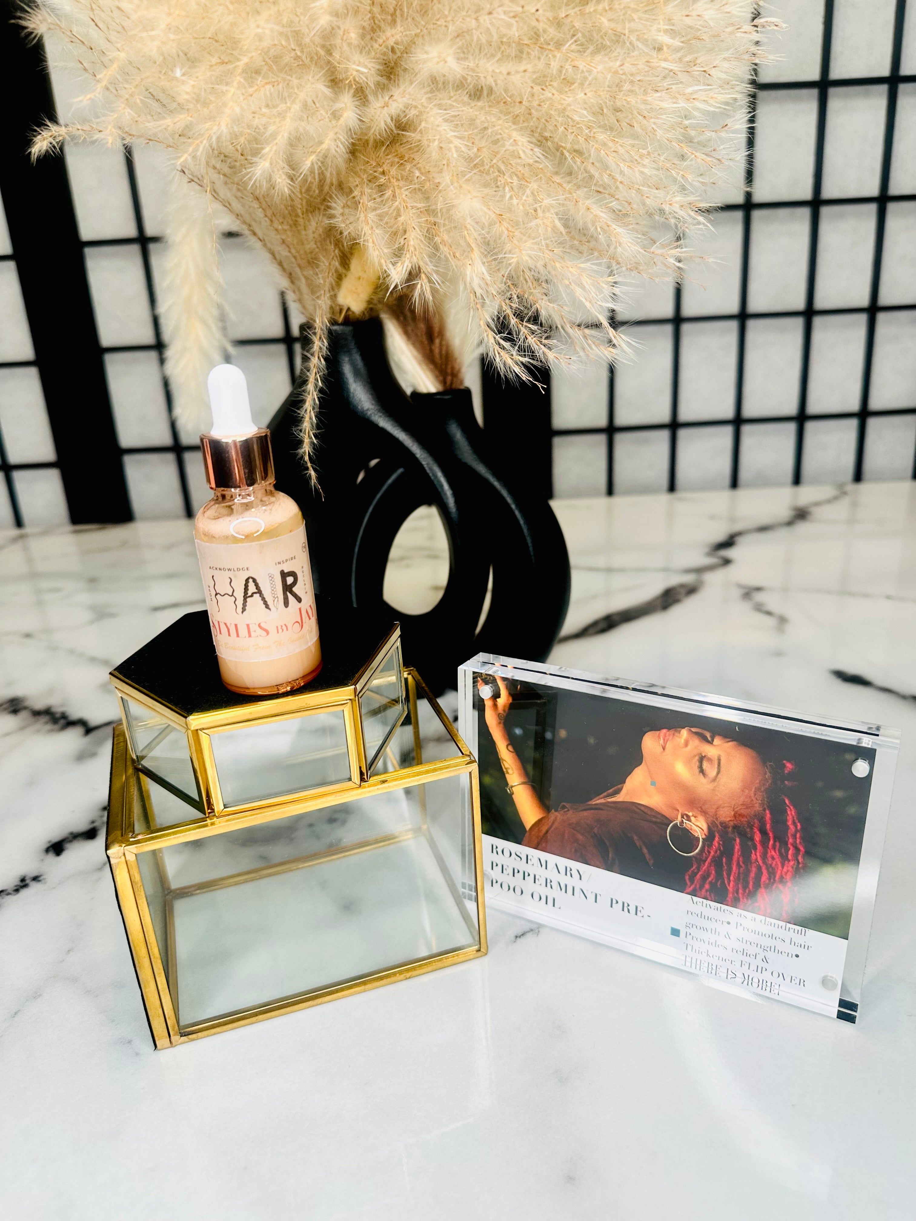 Rosemary & Peppermint Pre-poo Oil 1 Oz | Styles By Jay